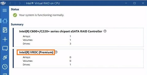 How Do I Check Which Intel® Virtual RAID on CPU (Intel® VROC) License ...